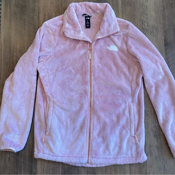 The North Face | Jackets & Coats | The North Face Pink Fleece Full Zip ...